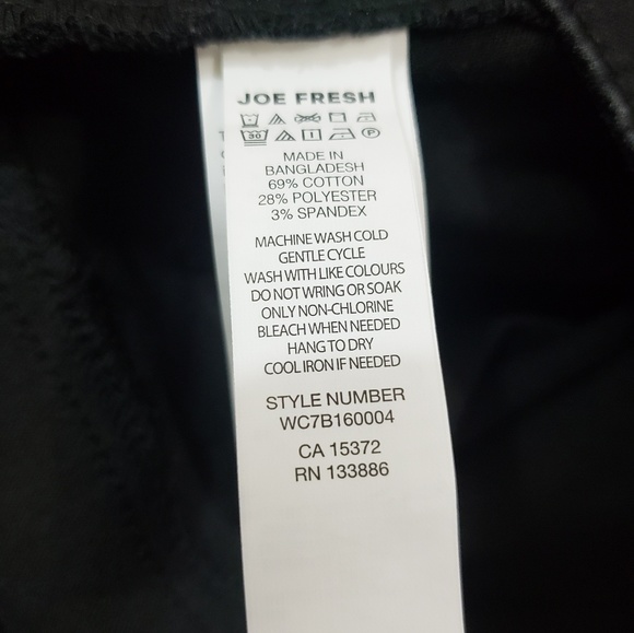 Joe Fresh | Jeans | Nwt Joe Fresh Black Ultra Slim Cut Denim Size 29 ...